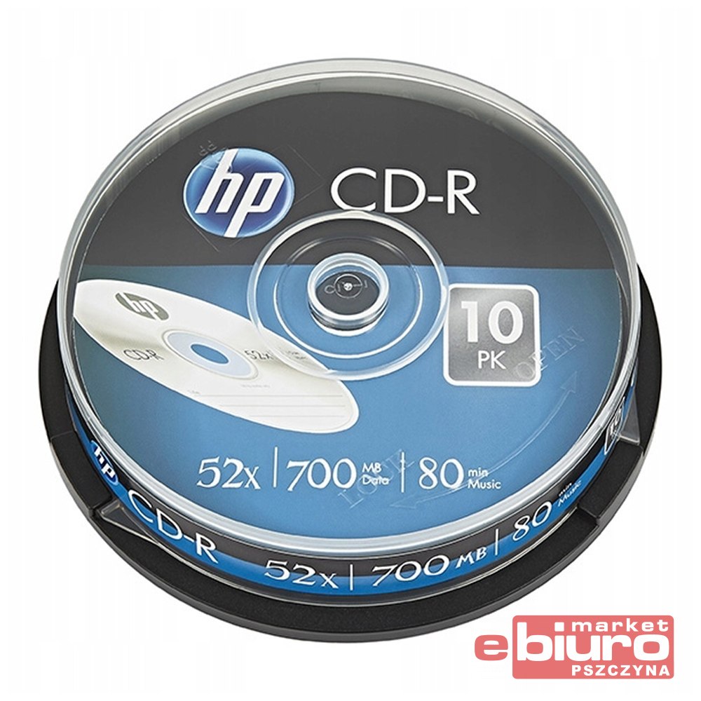 PŁYTA CD-R80 HP 700MB CAKE 10 SZTUK 69308 | Sklep papierniczy online ...